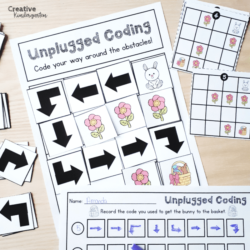 Unplugged Coding Activities For Kindergarten Creative Kindergarten