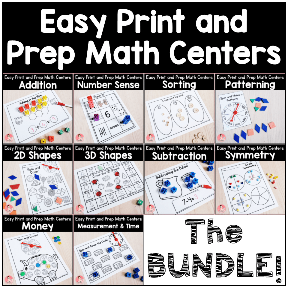 Math Numbers Chart Creative Kindergarten