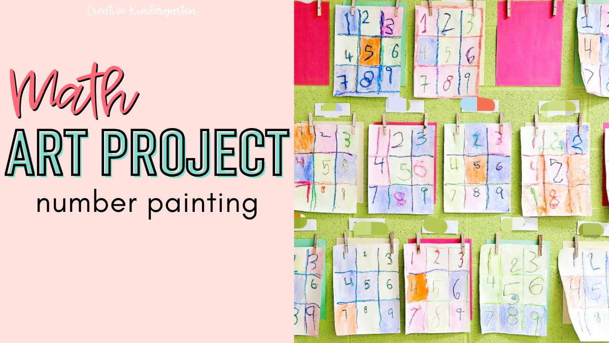 Math Art Project - Number Painting - Creative Kindergarten
